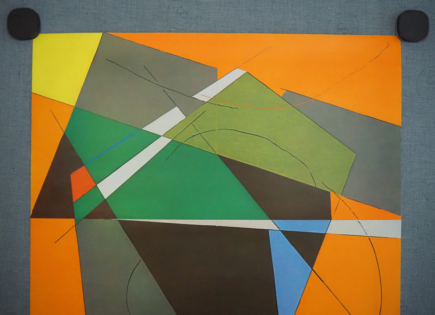 1980 Richard Mortensen Exhibition Poster - Original Vintage Poster ...