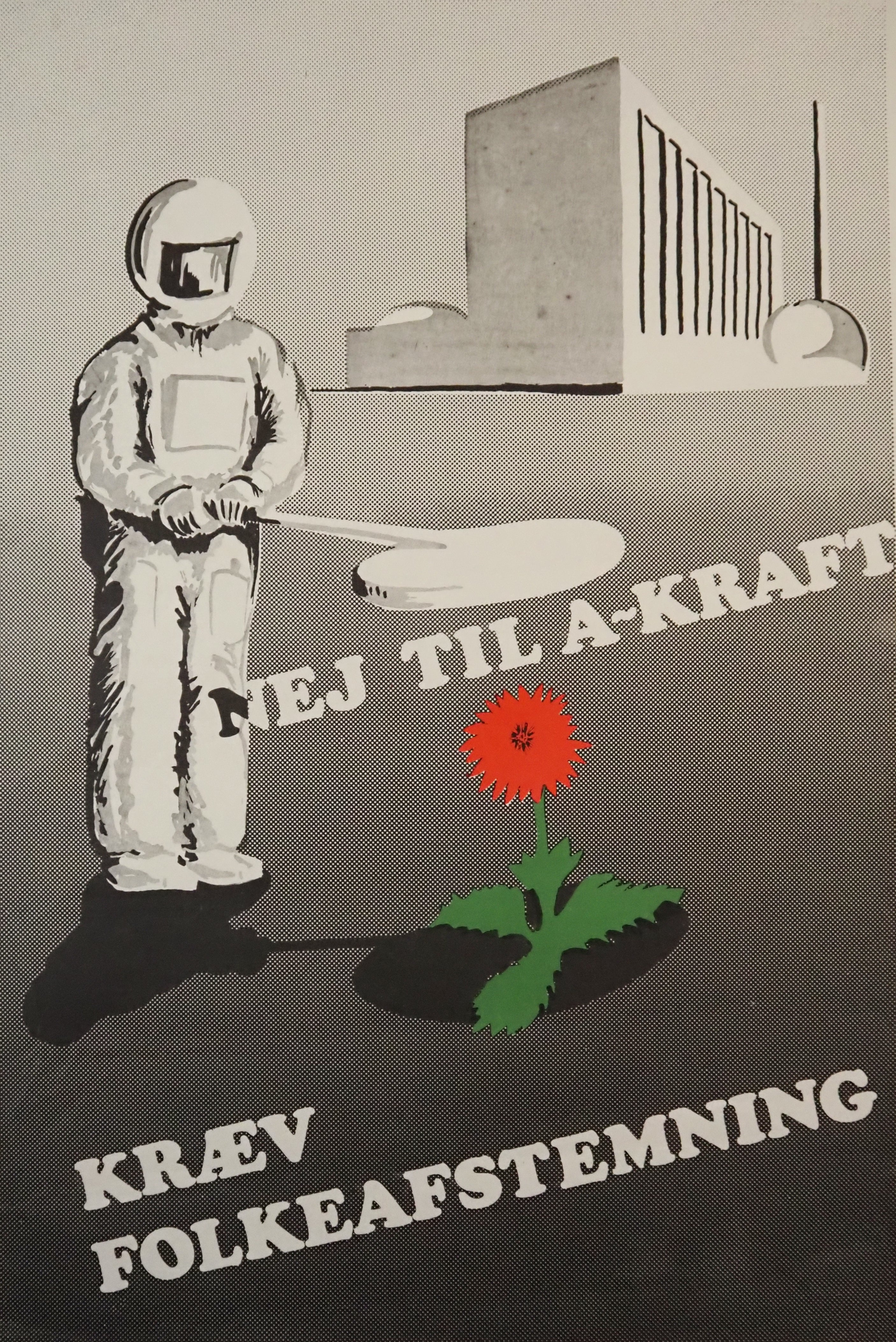 1980 Anti-Nuclear Poster - Scandinavian Protest Art - Original Vintage ...
